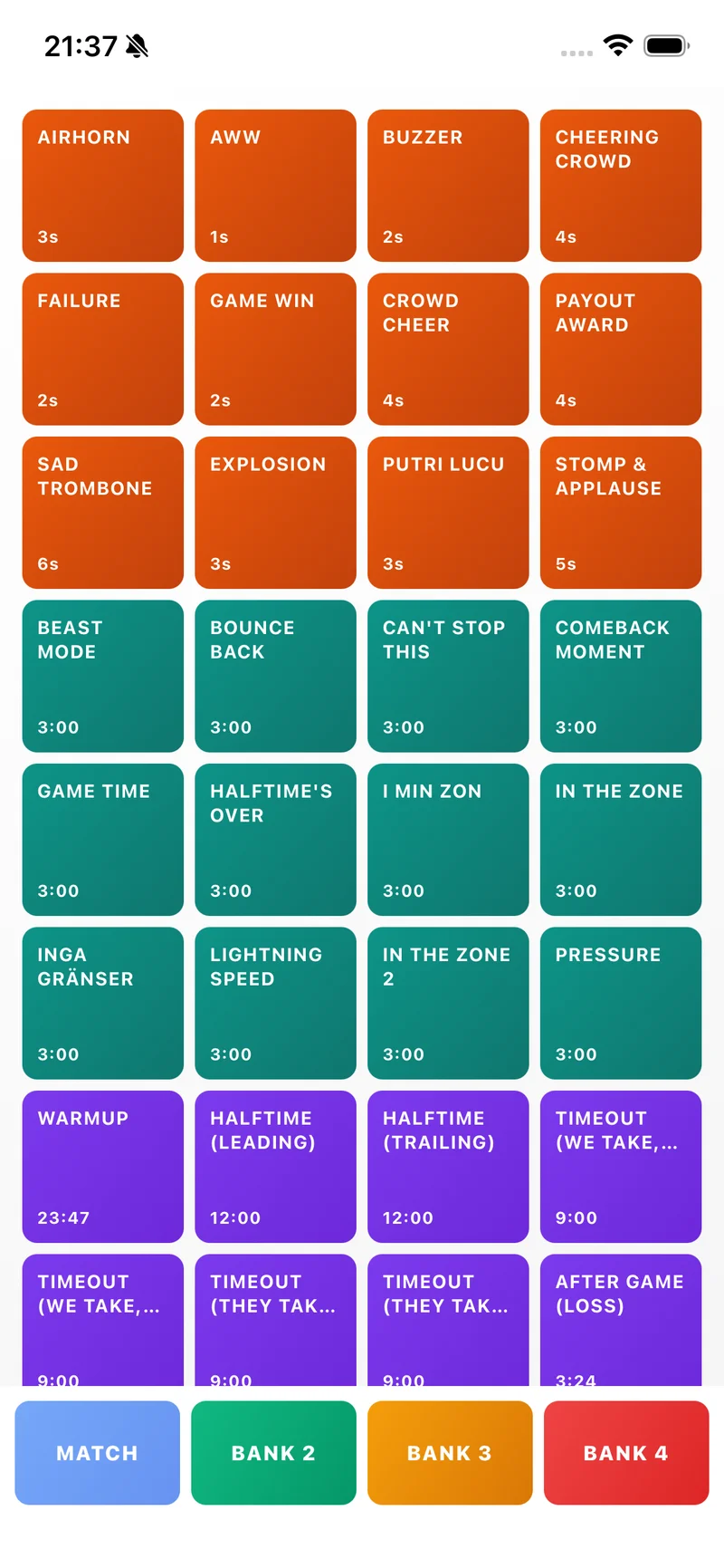 Game Day DJ - Sports Soundboard App | Copyright-Free Music & Sound Effects